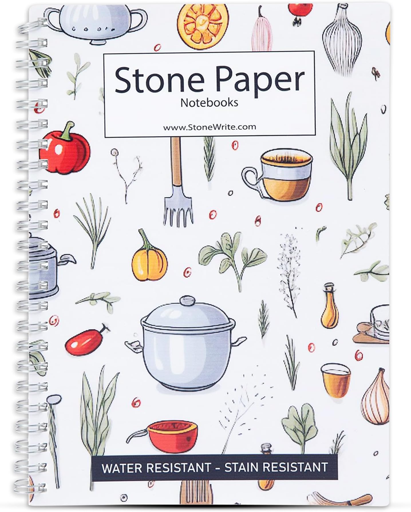 Amazon.com : StoneWrite Waterproof Cooking Notebook - For Grocery Lists ...