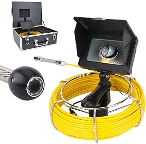 Amazon.co.jp: Industrial Endoscope Camera, 17mm 40M Fiberglass Cable ...
