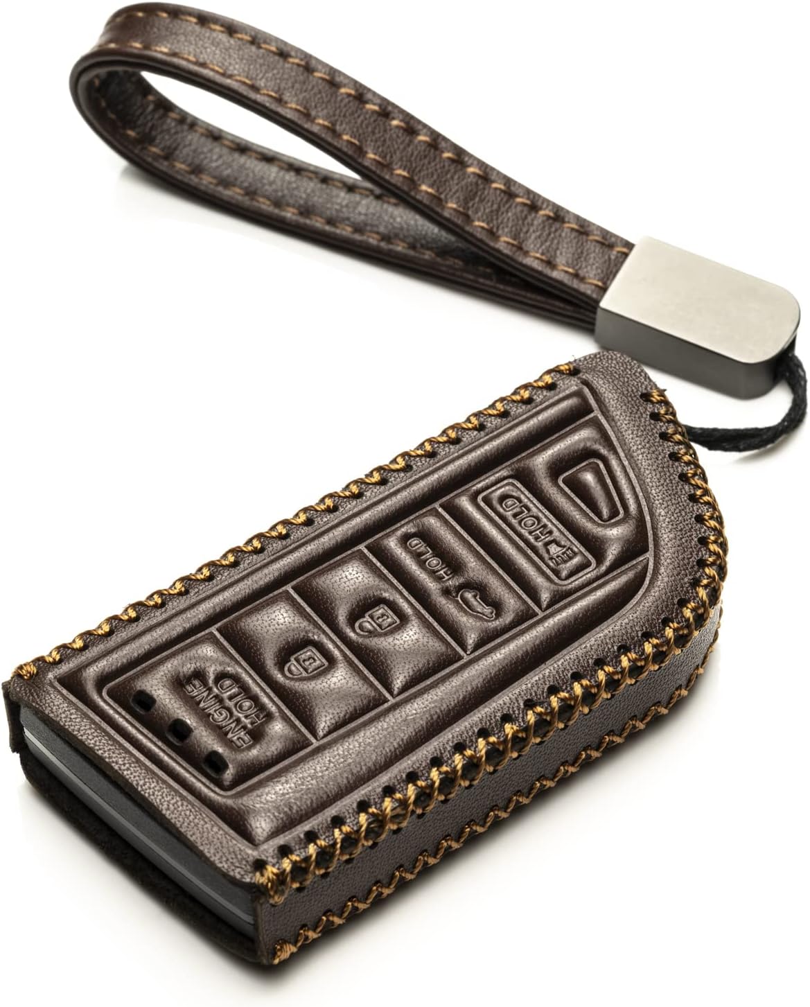 Amazon.com: Vitodeco Genuine Leather Smart Key Fob Case Compatible with ...