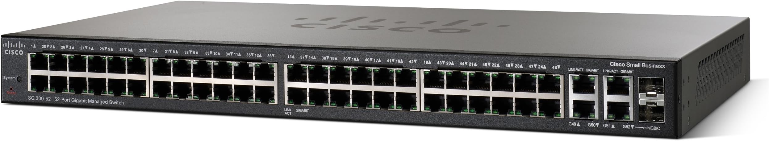 Amazon.com: Cisco SG 300-52 (SRW2048-K9-NA) 52-Port Gigabit Managed ...