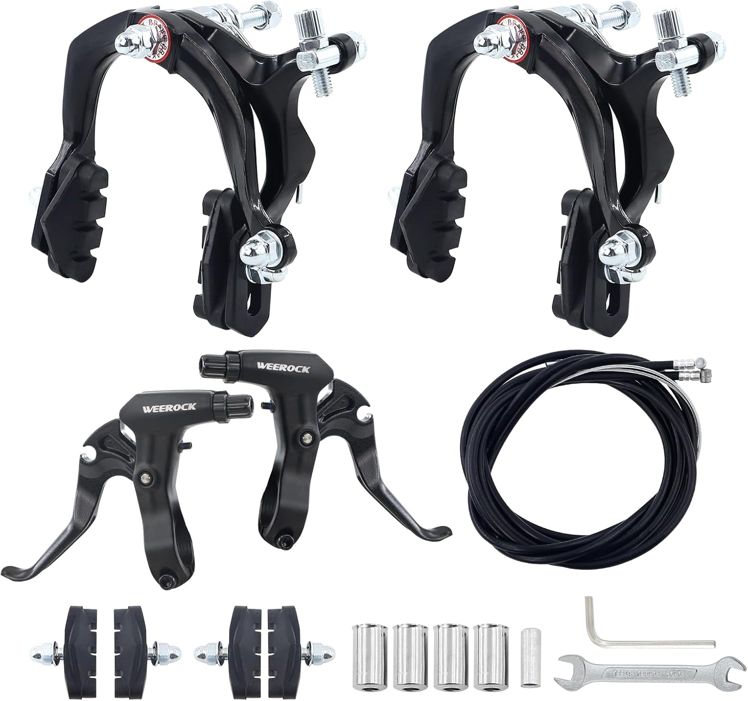 Amazon.com: L-TWOO Bike Caliper Brake Set Front and Rear Bike Brake ...