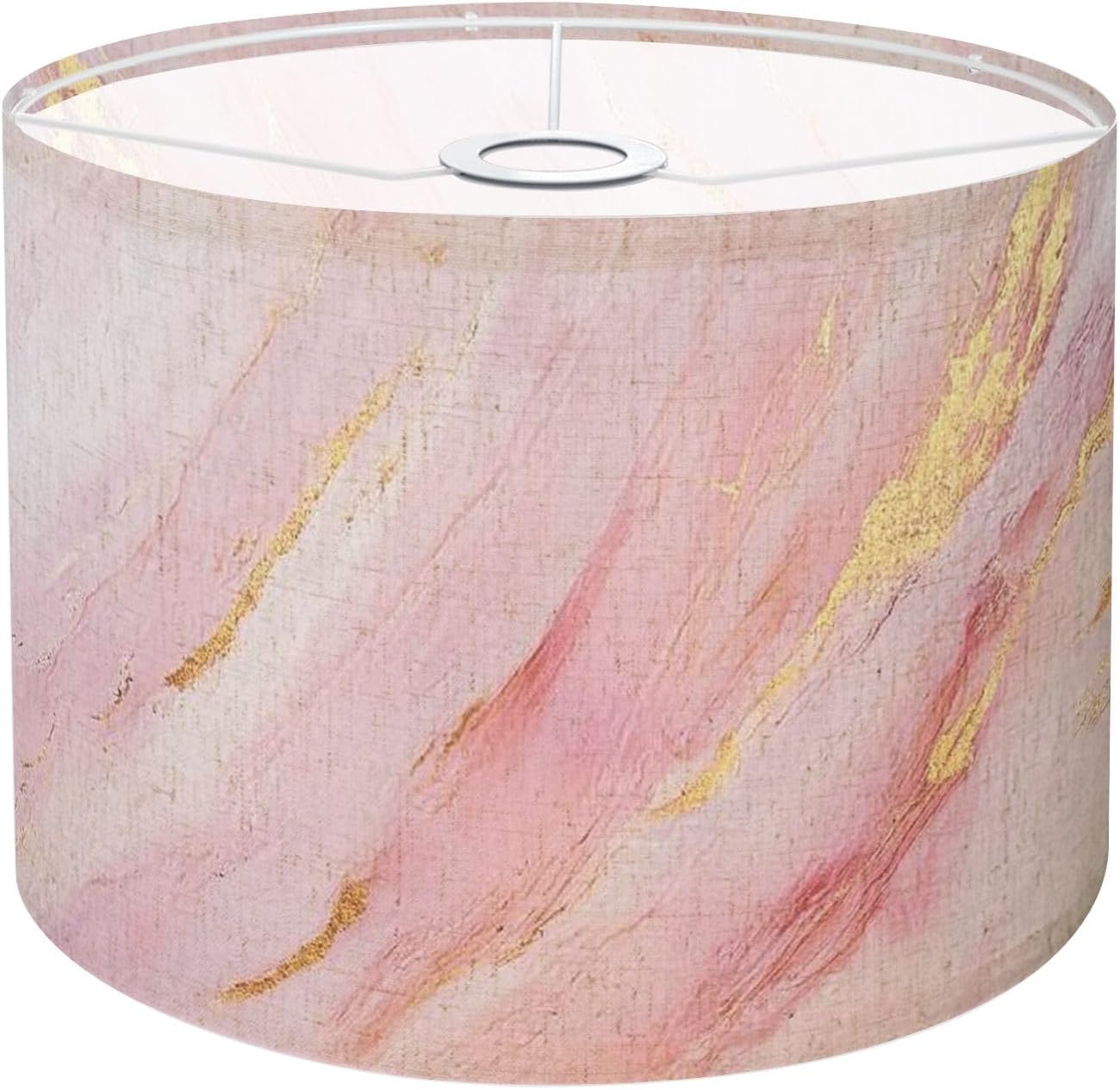 Lamp Shades Delicate pink marble gold Place for Drum Lampshade for ...