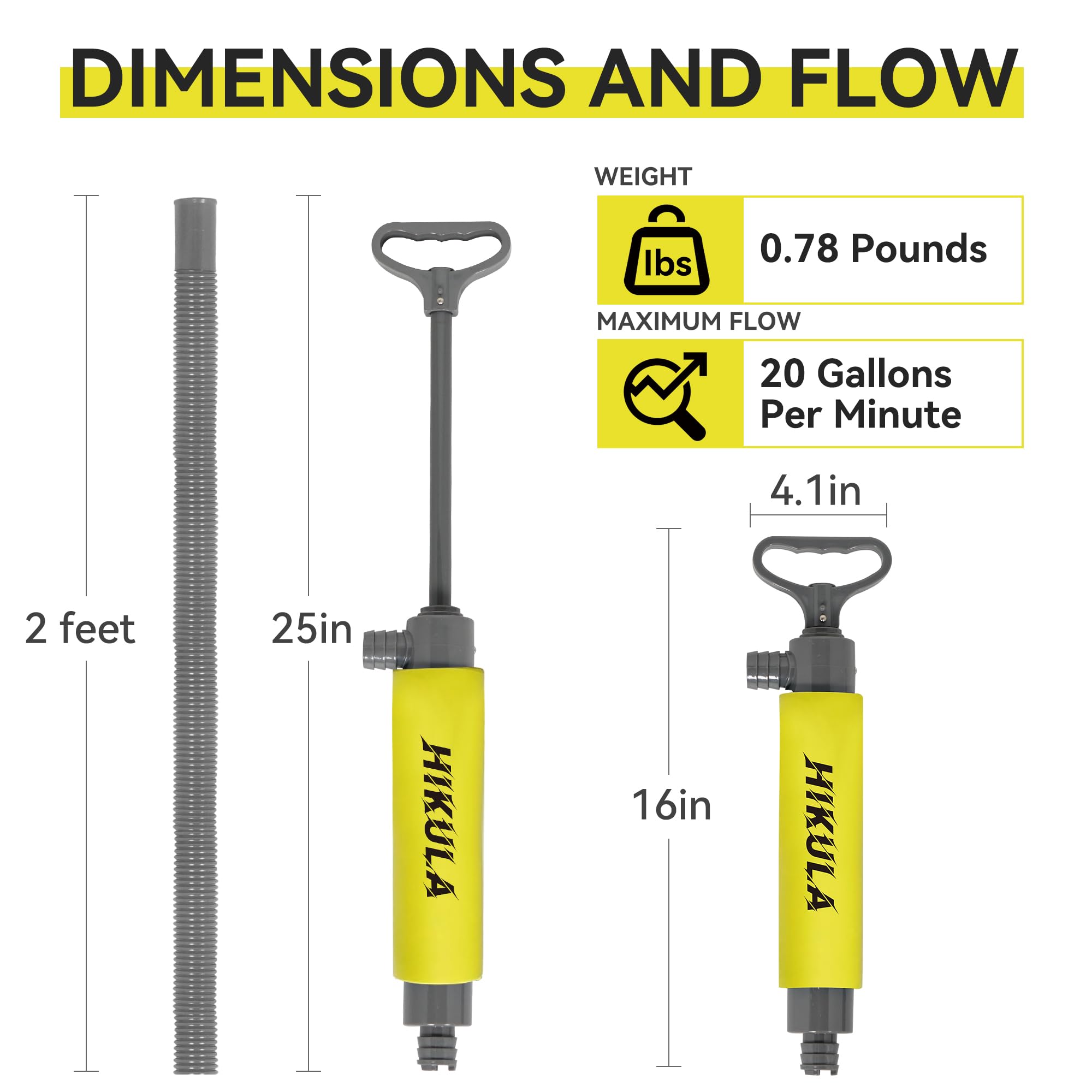 Snapklik.com : Manual Bilge Pump For Boats Kayak Canoe - Portable ...