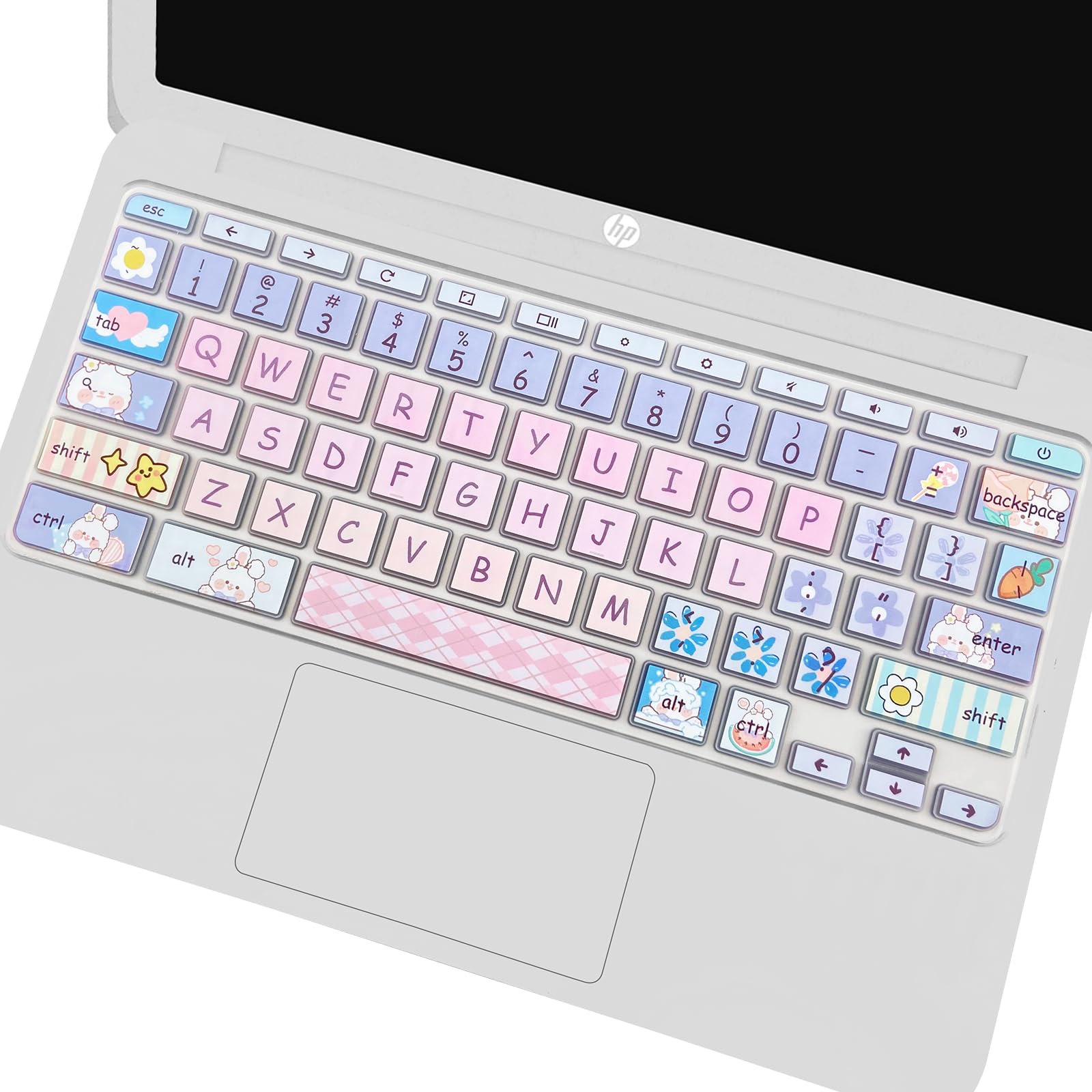 Amazon.com: Cute Silicon Keyboard Cover Skin for HP Chromebook 11 x360 ...