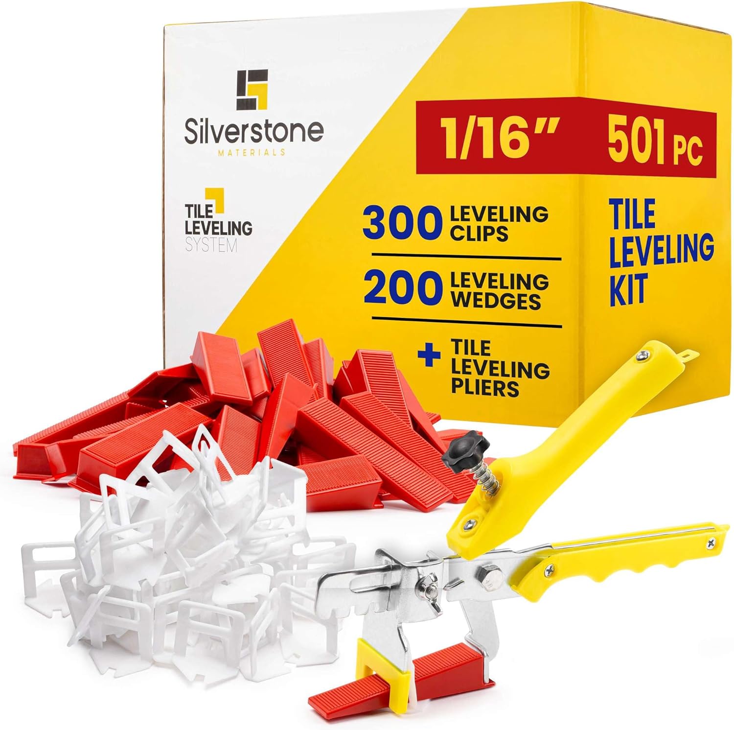 501 Pcs Tile Leveling System with 1/16" (1.5mm) Tile Spacers, Tile ...