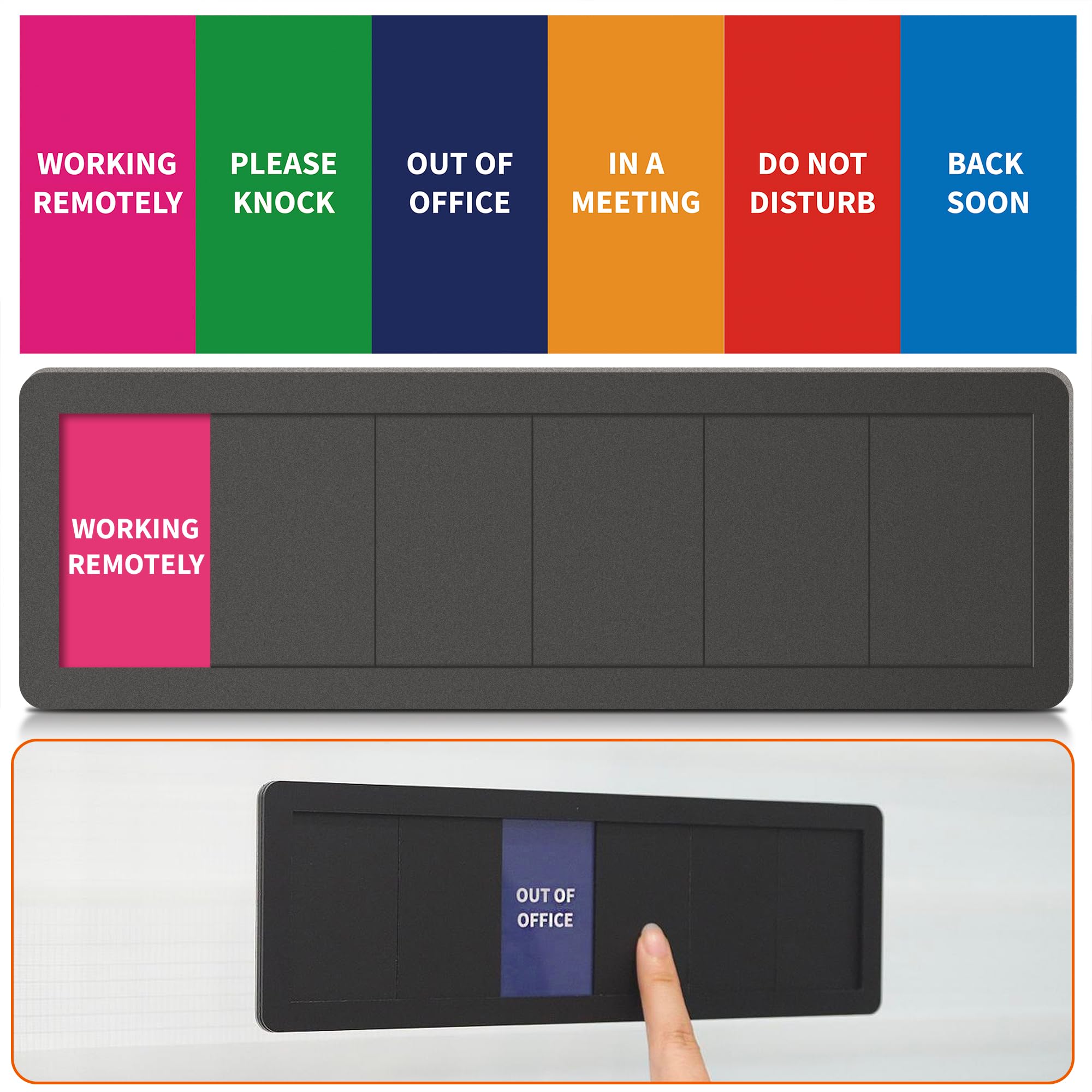 Snapklik.com : Office Door Signs 6 Options Do Not Disturb, Please Knock ...
