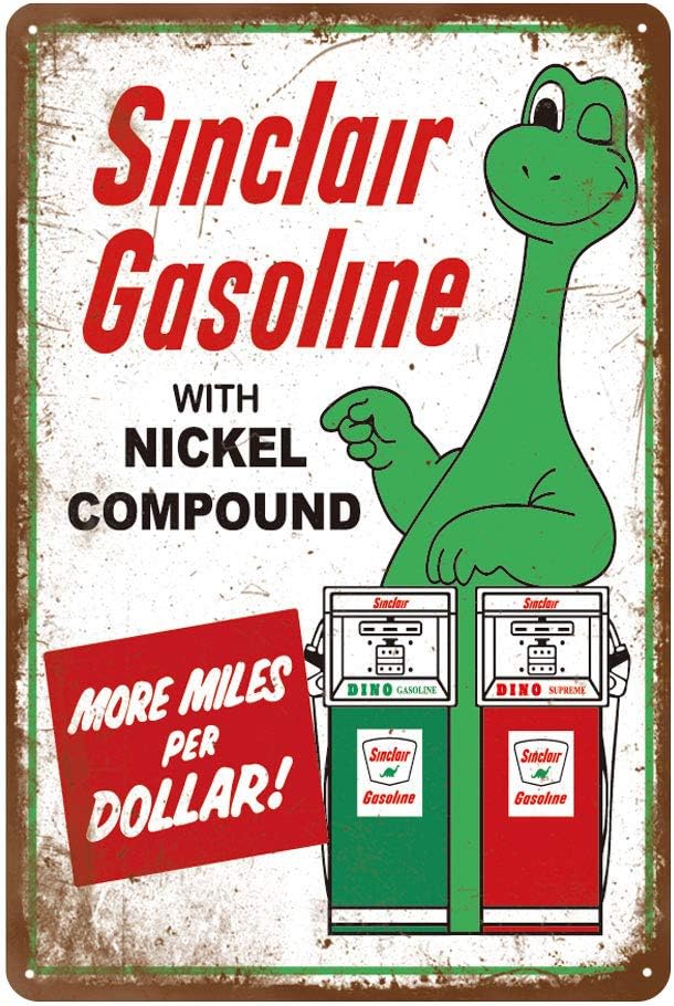 Amazon.com: 4 Pieces Reproduction Vintage Tin Signs, Gas Oil Car Metal ...