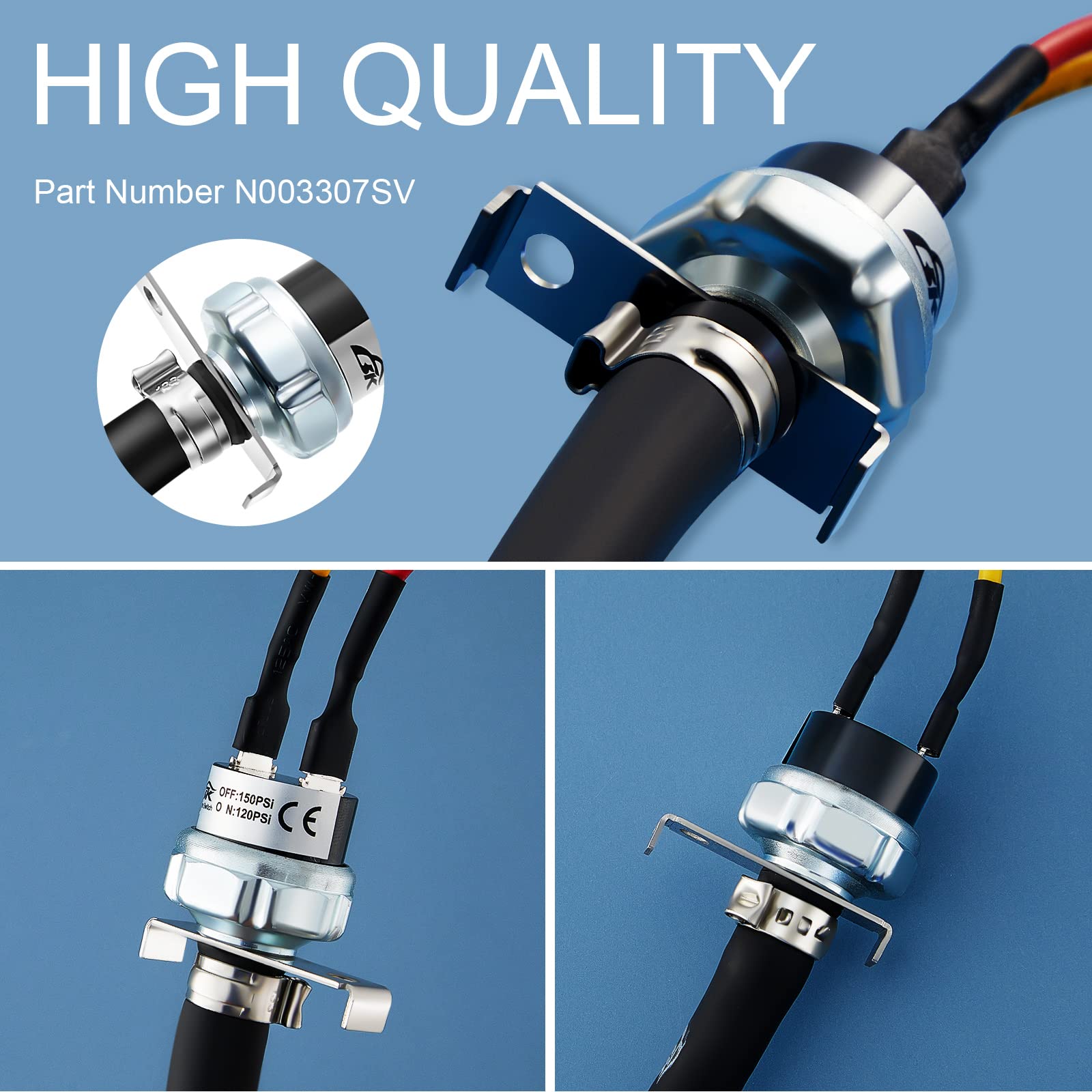 Snapklik.com : Flutesan Air Pressure Switch Air Compressor 70-180 PSI ...