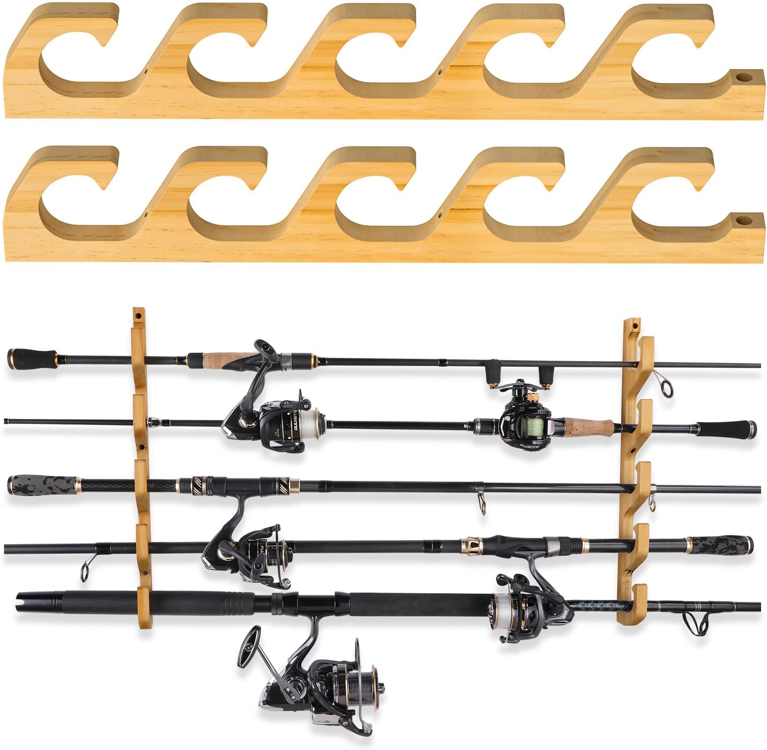 Amazon.com: Hikeen Fishing Rod Holders, Fishing Pole Holders for Garage ... Amazon.com: Hikeen Fishing Rod Holders, Fishing Pole Holders for Garage ...