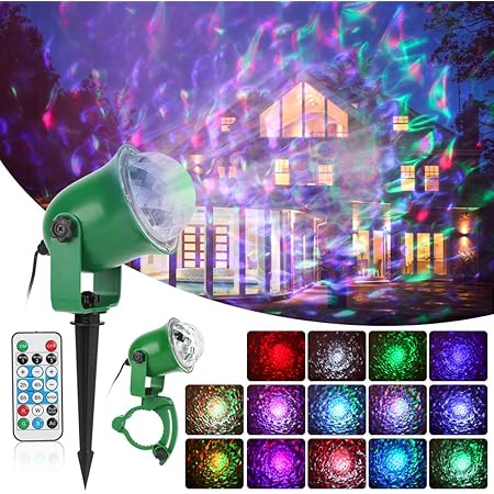 Amazon.com: Outdoor Waterproof Water Wave Effect Night Lights Projector ...