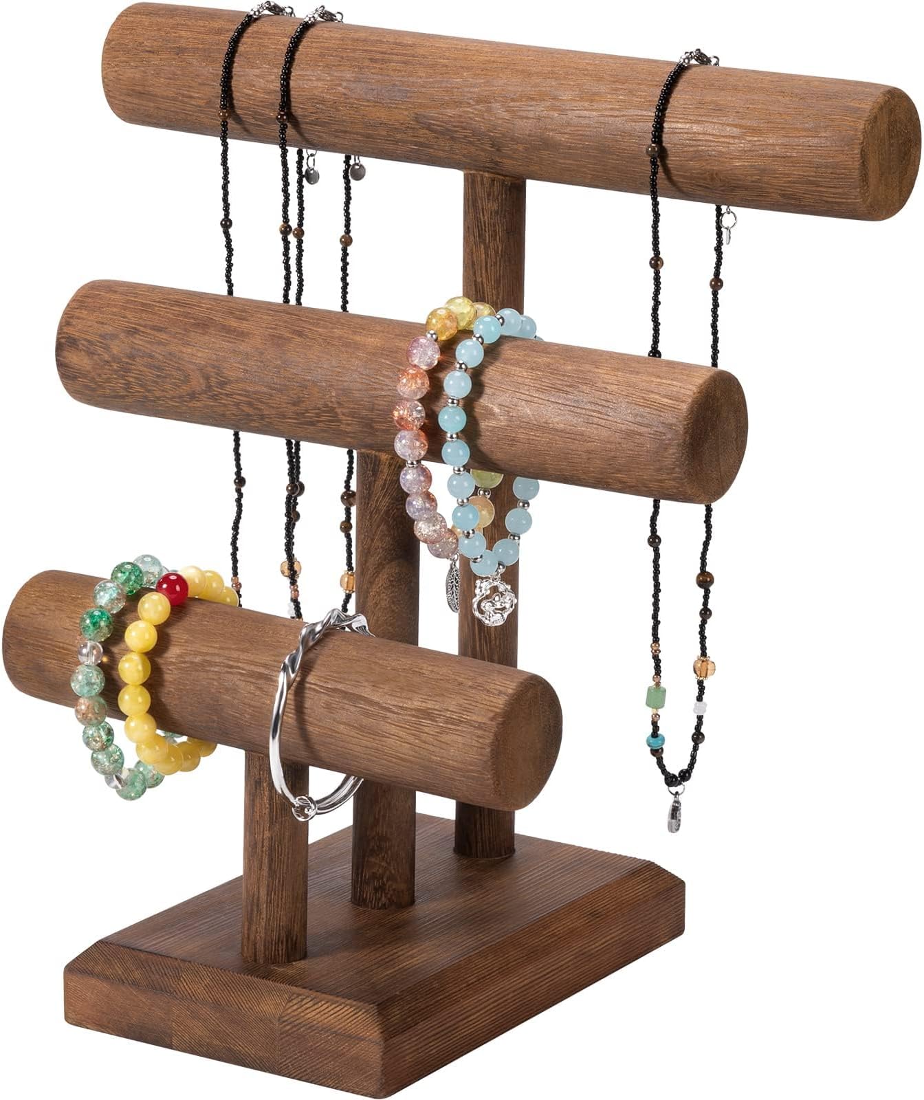 Amazon.com: Bright Creations Rustic-Style 2-Tier Jewelry Organizer ...