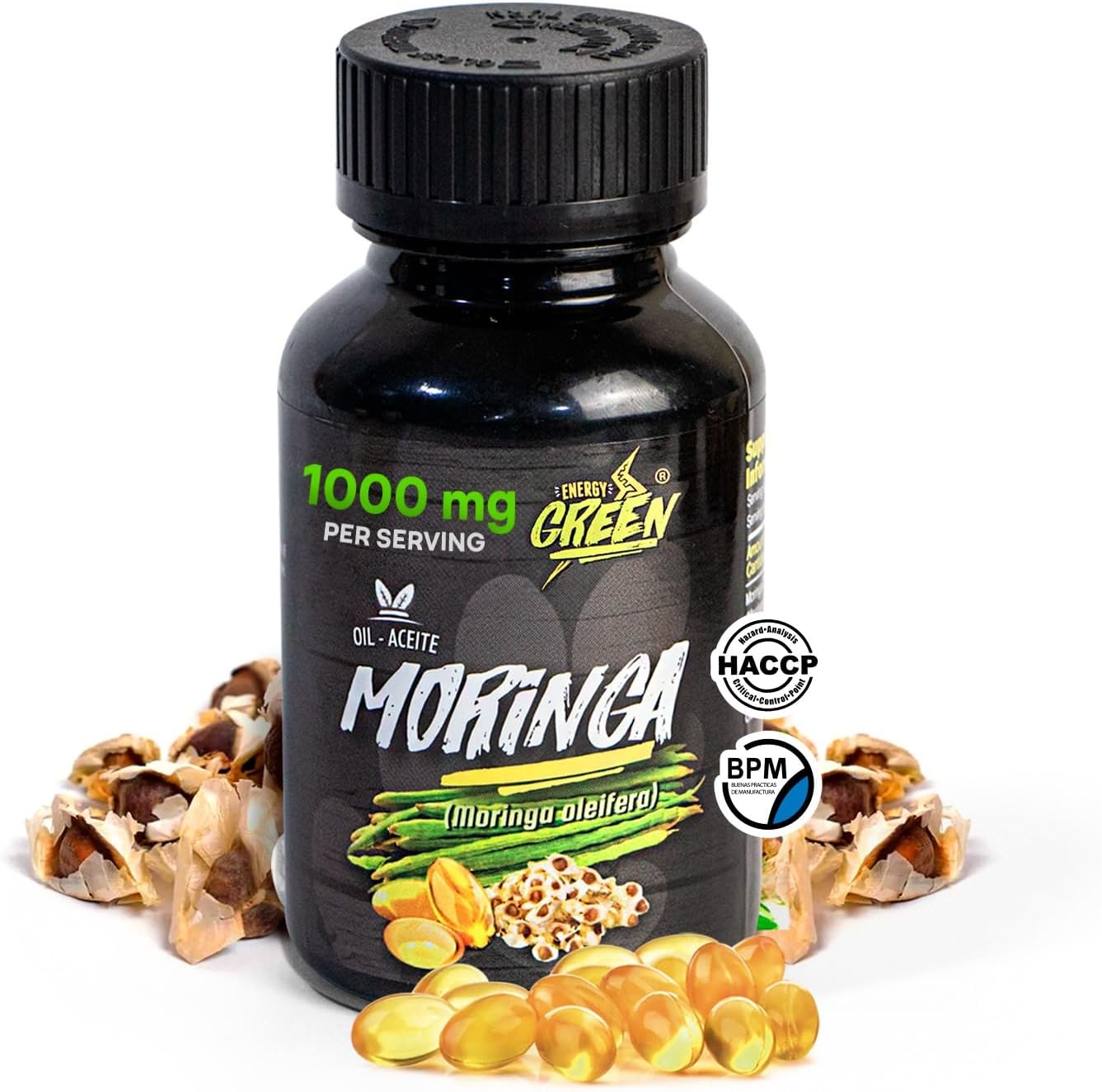 Amazon.com: Moringa Seed Oil Softgels, 100% Pure, Cold-Pressed from ...