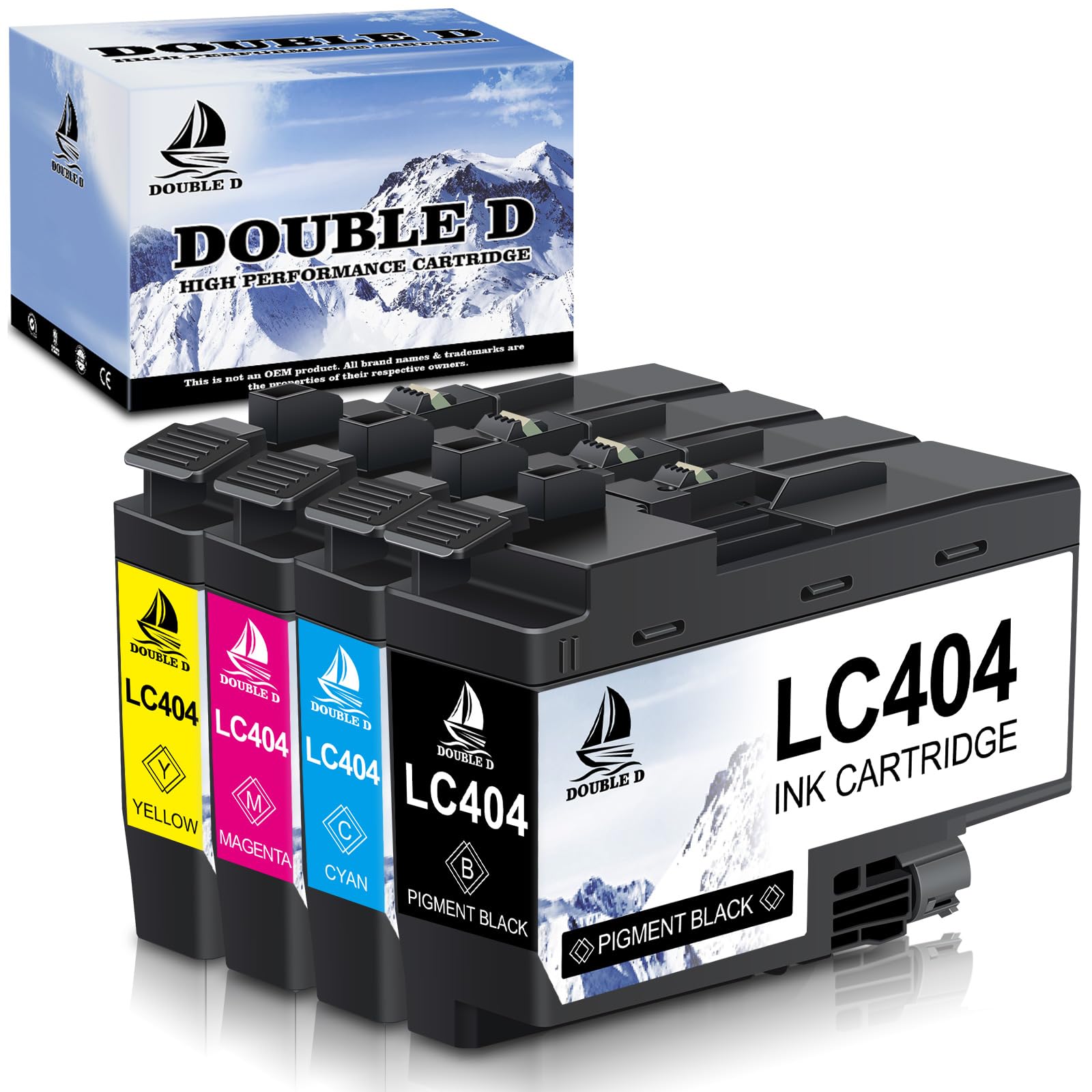 Amazon.com: DOUBLE D Compatible LC404 Ink Cartridges Replacement for ...