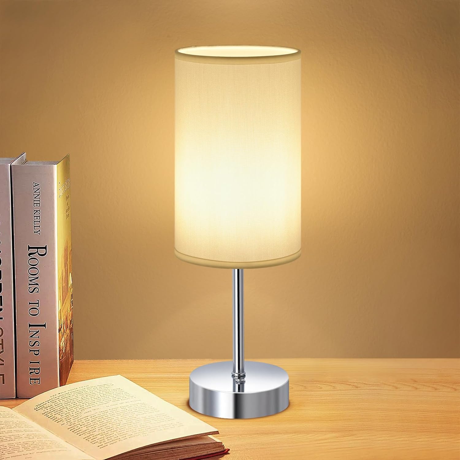 JICAI Cordless LED Table Lamp, 5000mAh Battery Operated Lamp, Portable Cordless Lamp ...