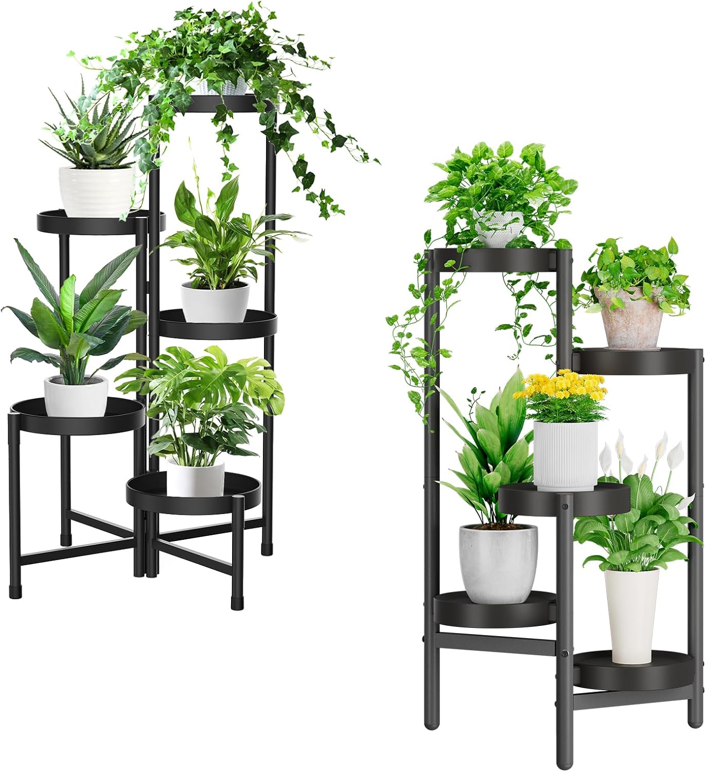 Amazon.com: iDavosic.ly 5 Tier Metal Plant Stand, 5 Tier Metal ...