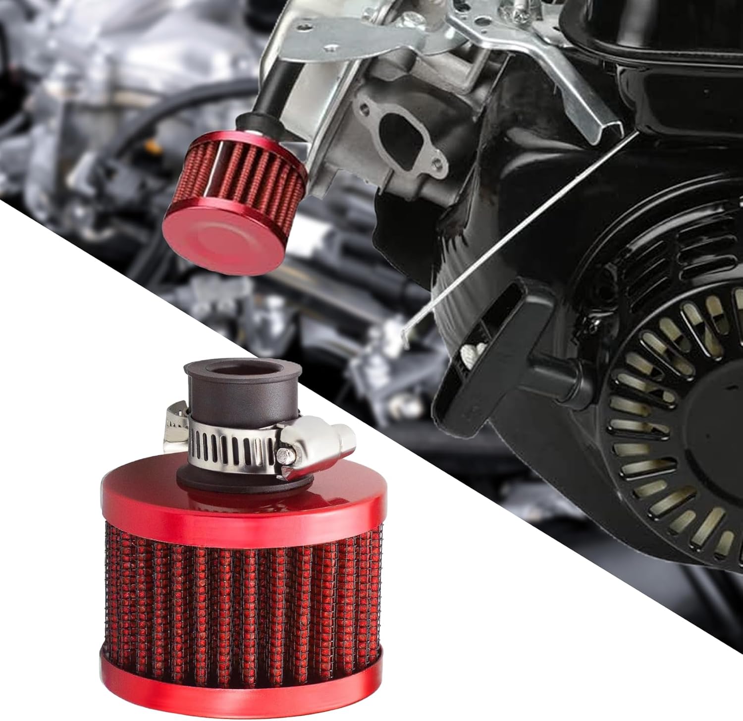 Amazon.com: 12mm Air Filter Intake Filter Breather, Valve Cover ...