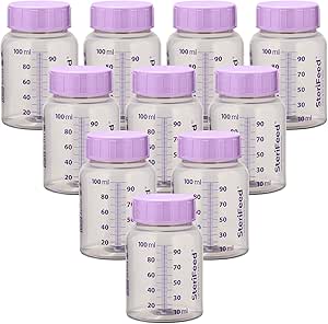 Sterifeed Baby Bottle, Disposable, Sterile, 100ml, Pack of 10 : Amazon ...