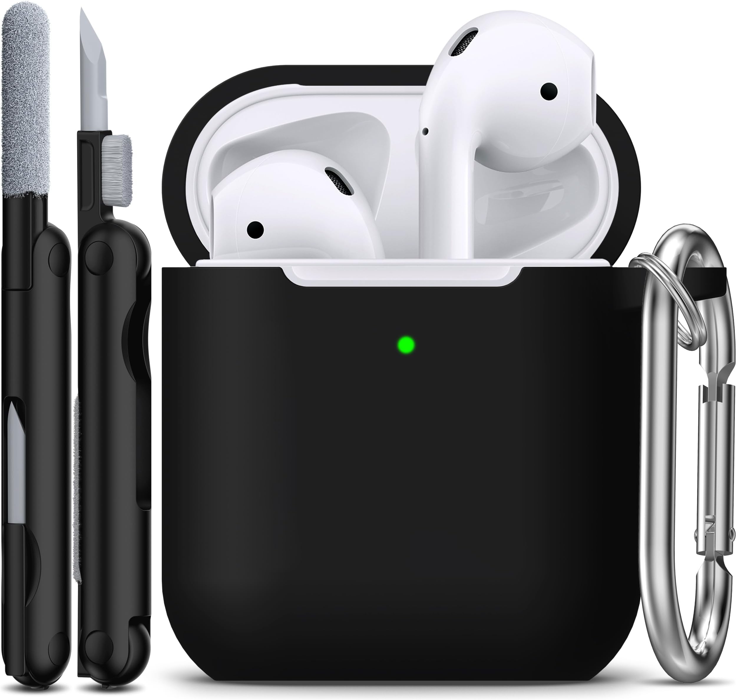 Amazon.com: KeyBudz AirPods 2 & 1 Case [Front LED Visible] Protective ...