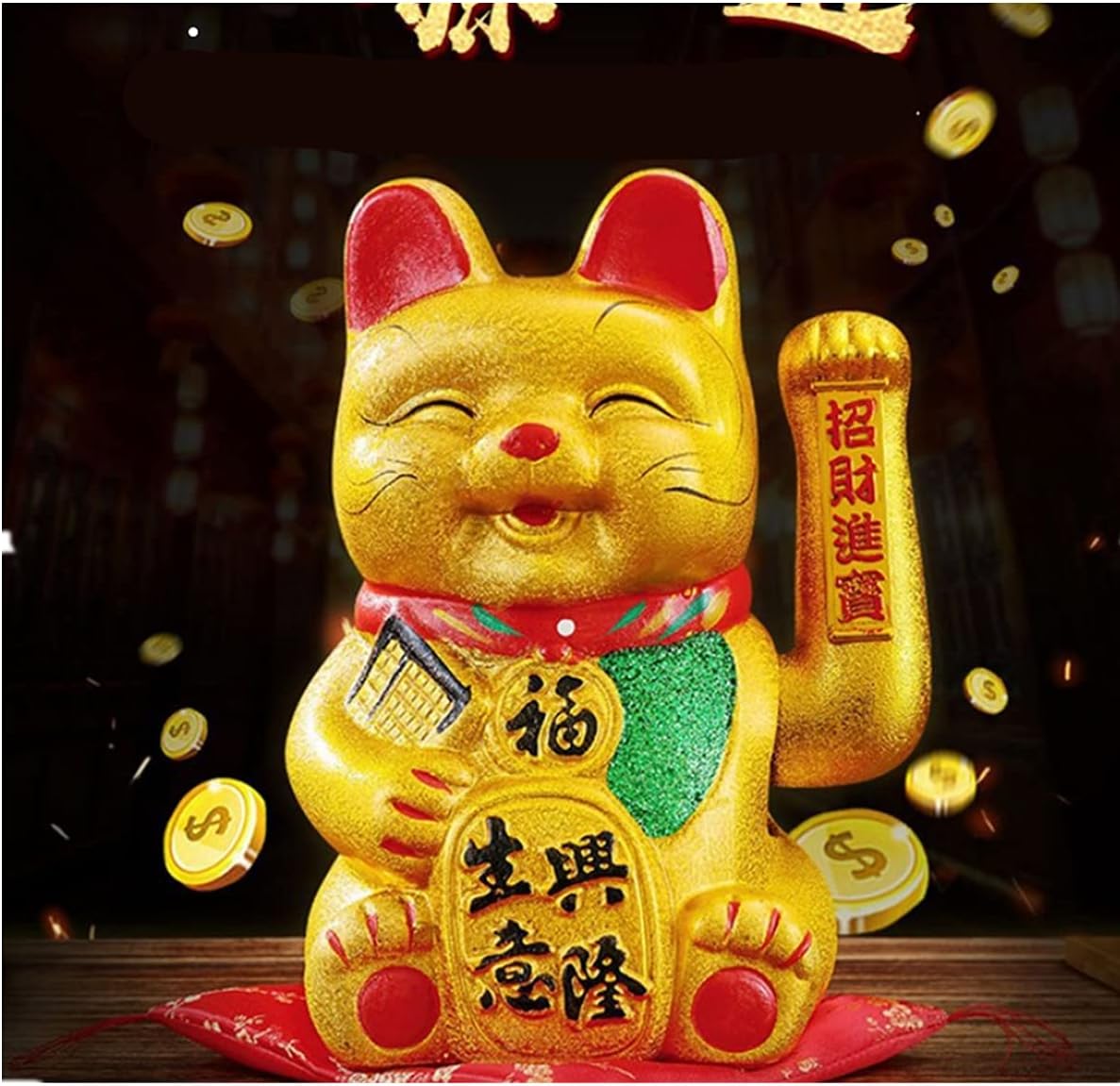 Amazon.com: EIGRAMSET Monkey King Feng Shui Lucky Cats Lucky Beckoning ...
