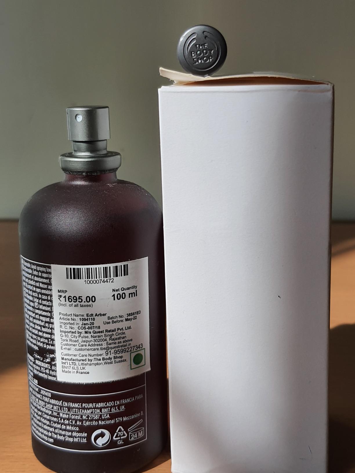 The Body Shop Arber Eau De Toilette for him, 100ml : Amazon.in: Beauty