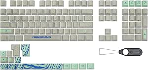 Amazon.com: Higround Seafoam Topograph PBT Dye Sub Keycaps for ...