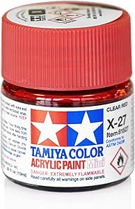 Tamiya Acrylic Mini X-27 Clear Red : Amazon.co.uk: Toys & Games