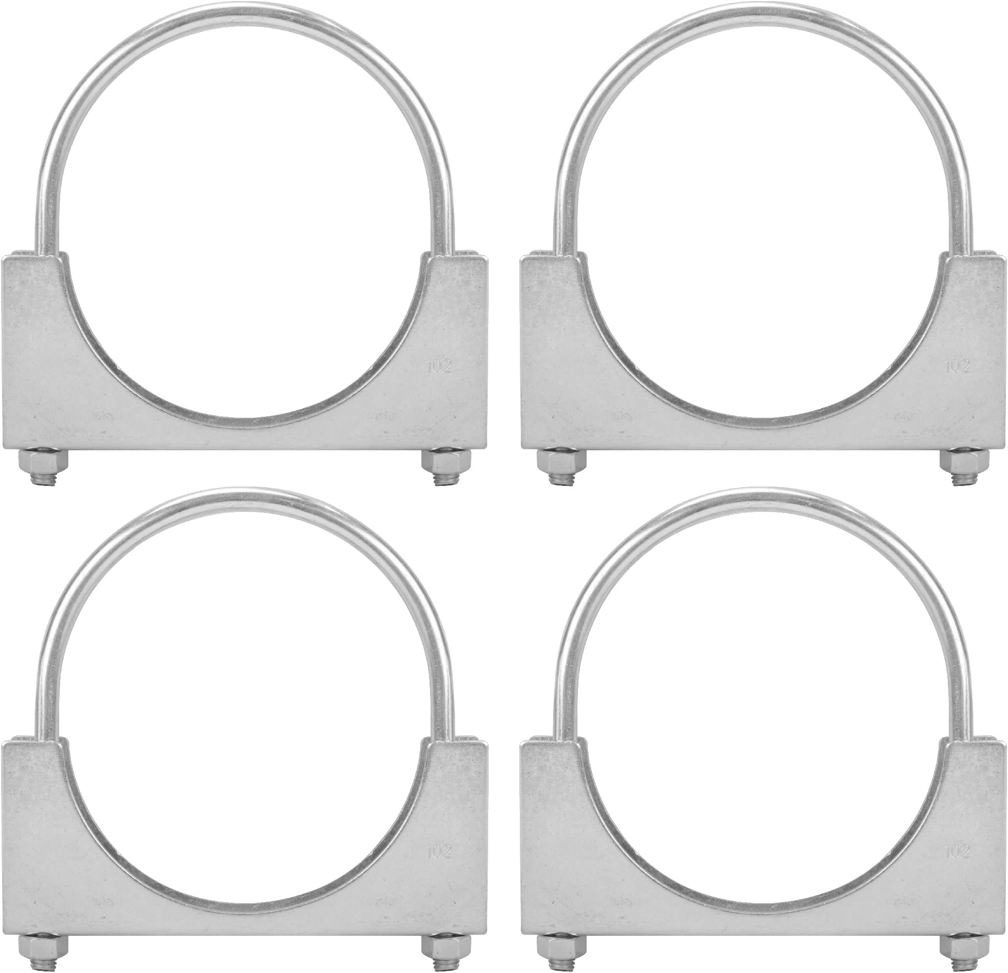 Amazon.com: BATONECO 4" U Bolt Clamp, Muffler Exhaust Clamps,4 Inch ...