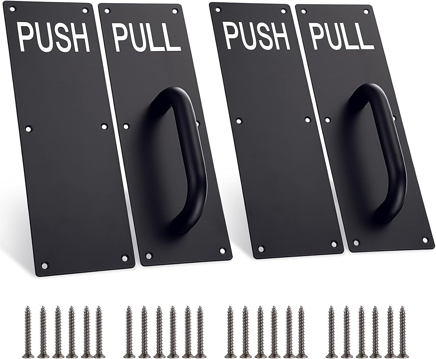 Sumnacon 2 Sets 12 Inch Stainess Steel Door Handles - Sturdy Door Pull ...