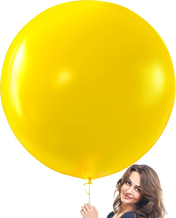 Amazon.com: Prextex Yellow Giant Balloons - 8 Jumbo 36 Inch Yellow ...