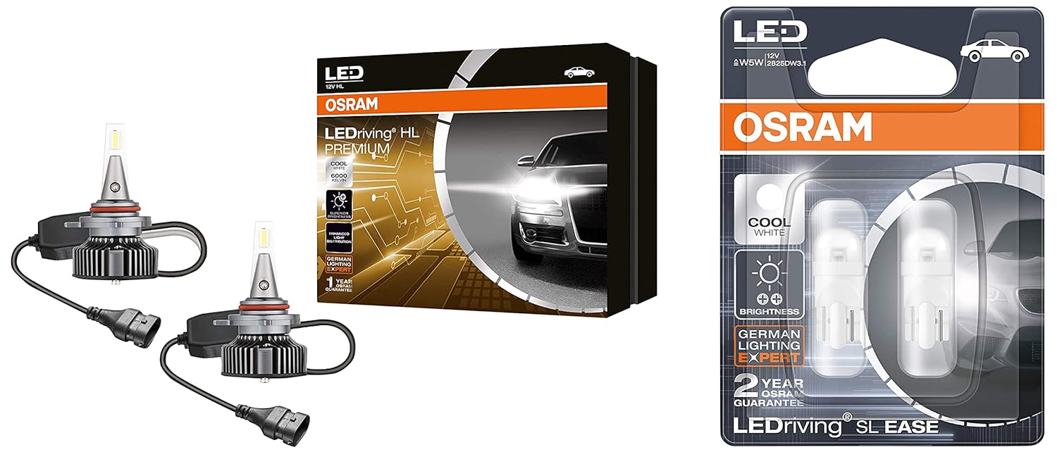 Osram Hb3/Hb4 49005/6Cw Headlamp Integrated Driver (Set Of 2, 25W 12V ...