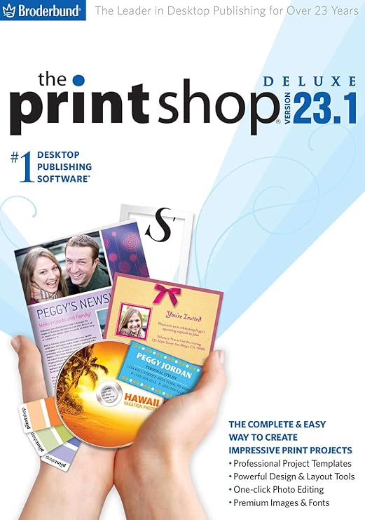 Amazon.com: The Print Shop 23.1 Deluxe [PC Download] : Software