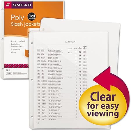 Amazon.com : Smead Organized Up Poly Translucent Slash File Jacket ...
