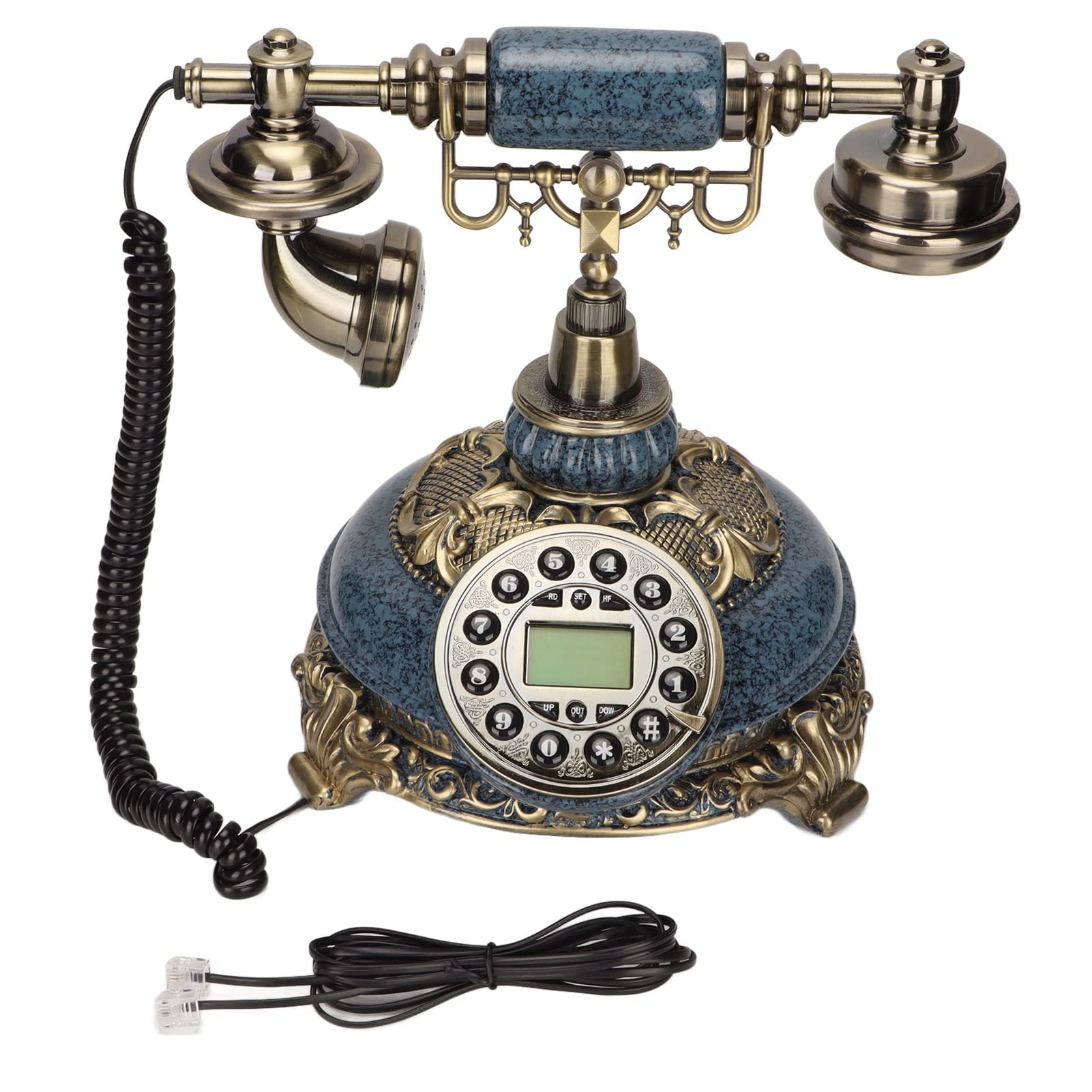 Button Dial Vintage Telephone Retro Antique Landline Telephone Caller ...