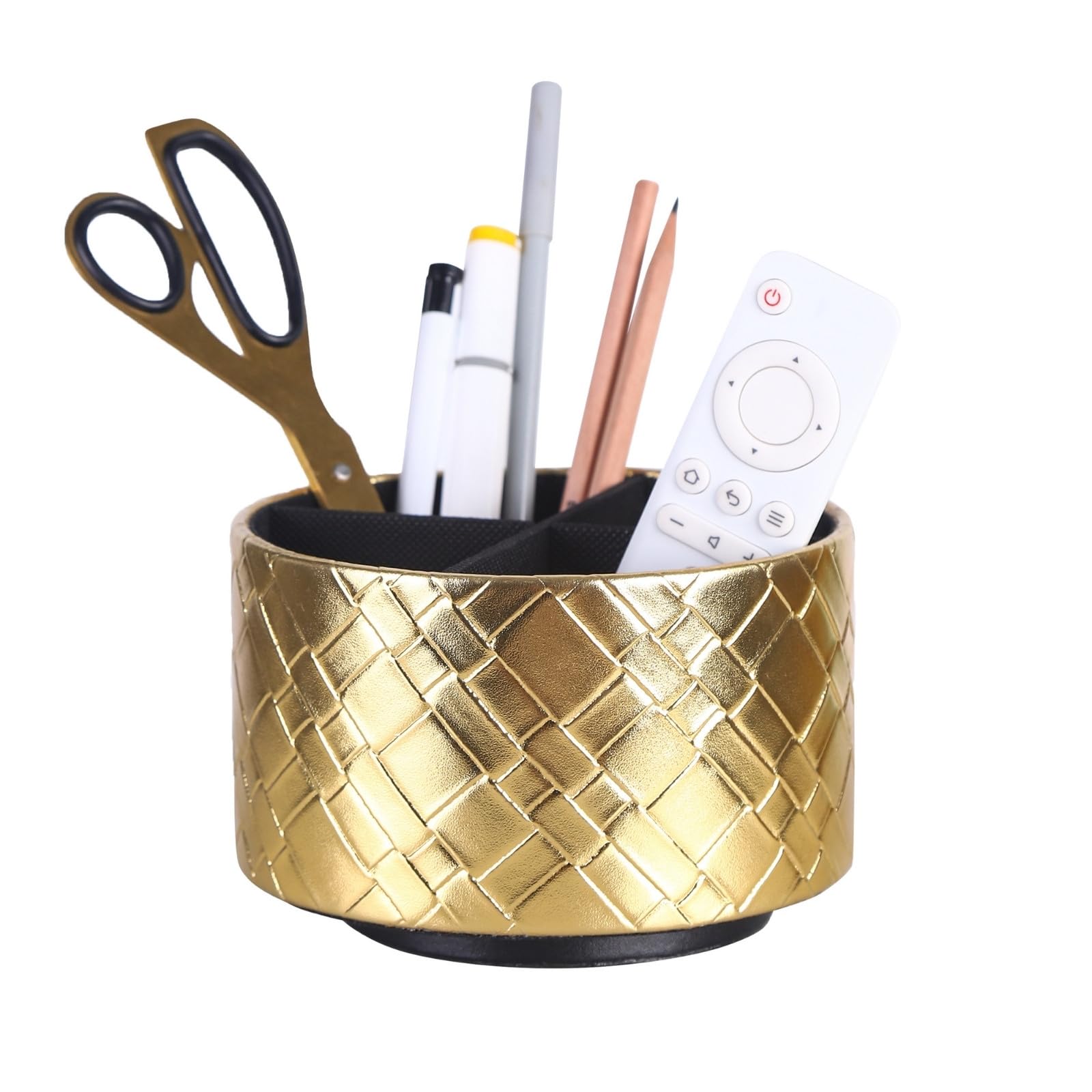 Amazon.com : LINKWELL TV Remote Holder, PU Leather 360 Degree Rotating ...