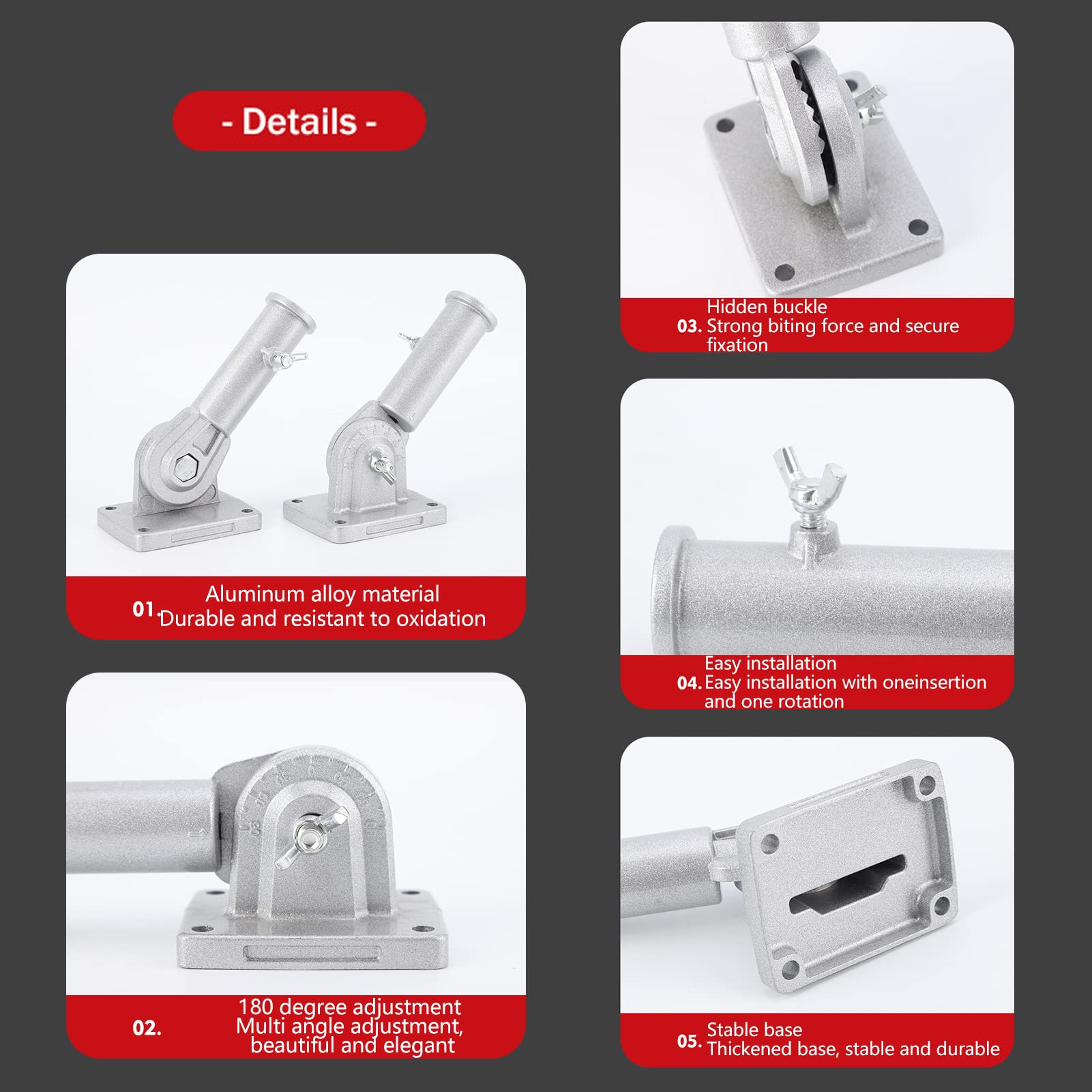 Wall Flag Holder PHITRIC Adjustable Flag Pole Holder, Multi-Position ...