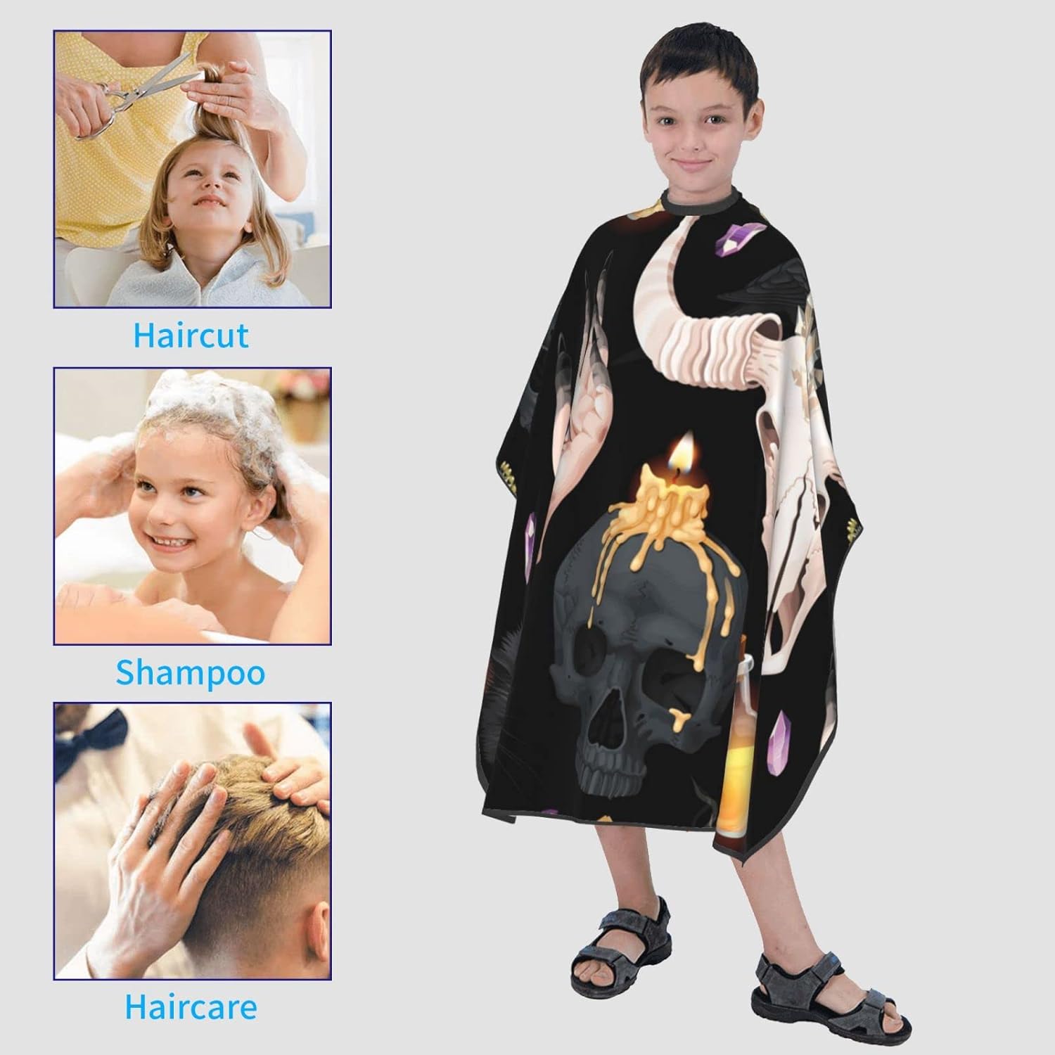 Kids Haircut Cape Hair Cutting Cover Salon Barber Hairdressing Apron ...