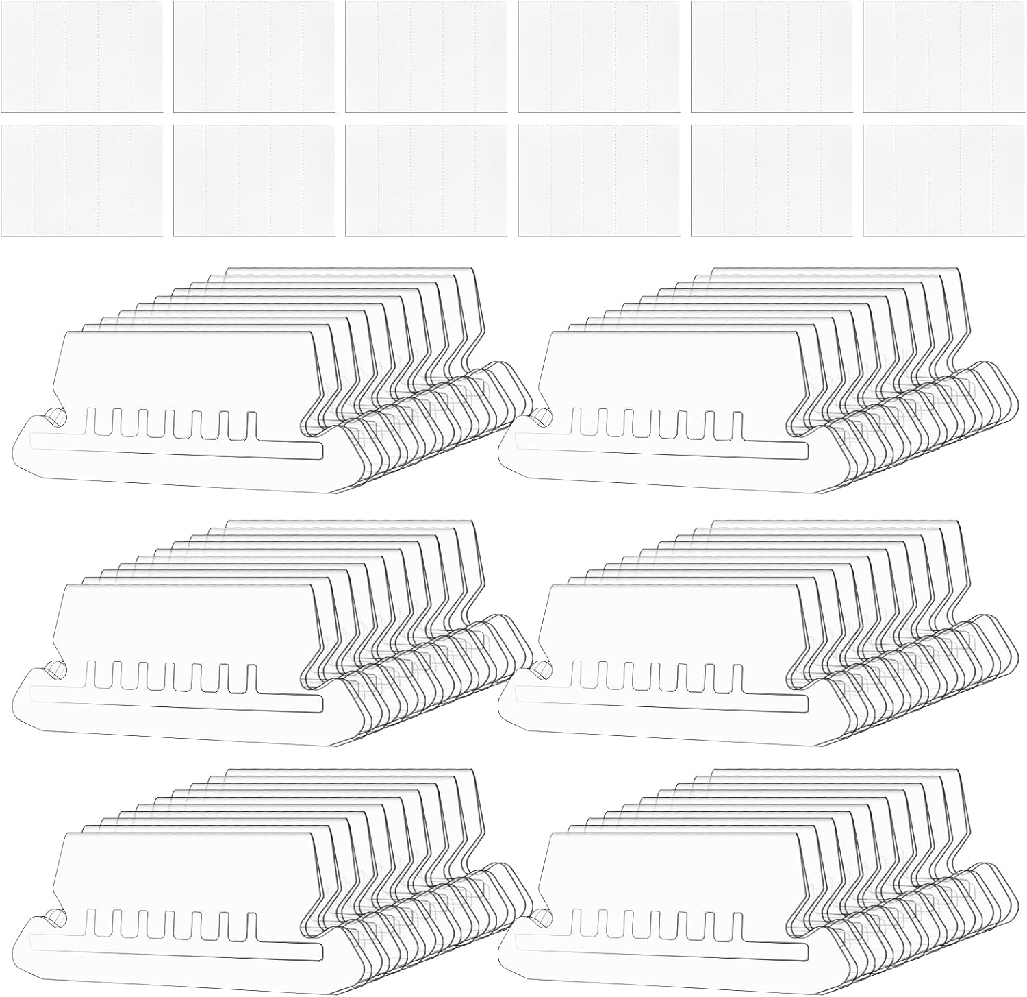Amazon.com : 60 Pcs Tabs for File Folders and 60 Pcs Inserts, Plastic ...