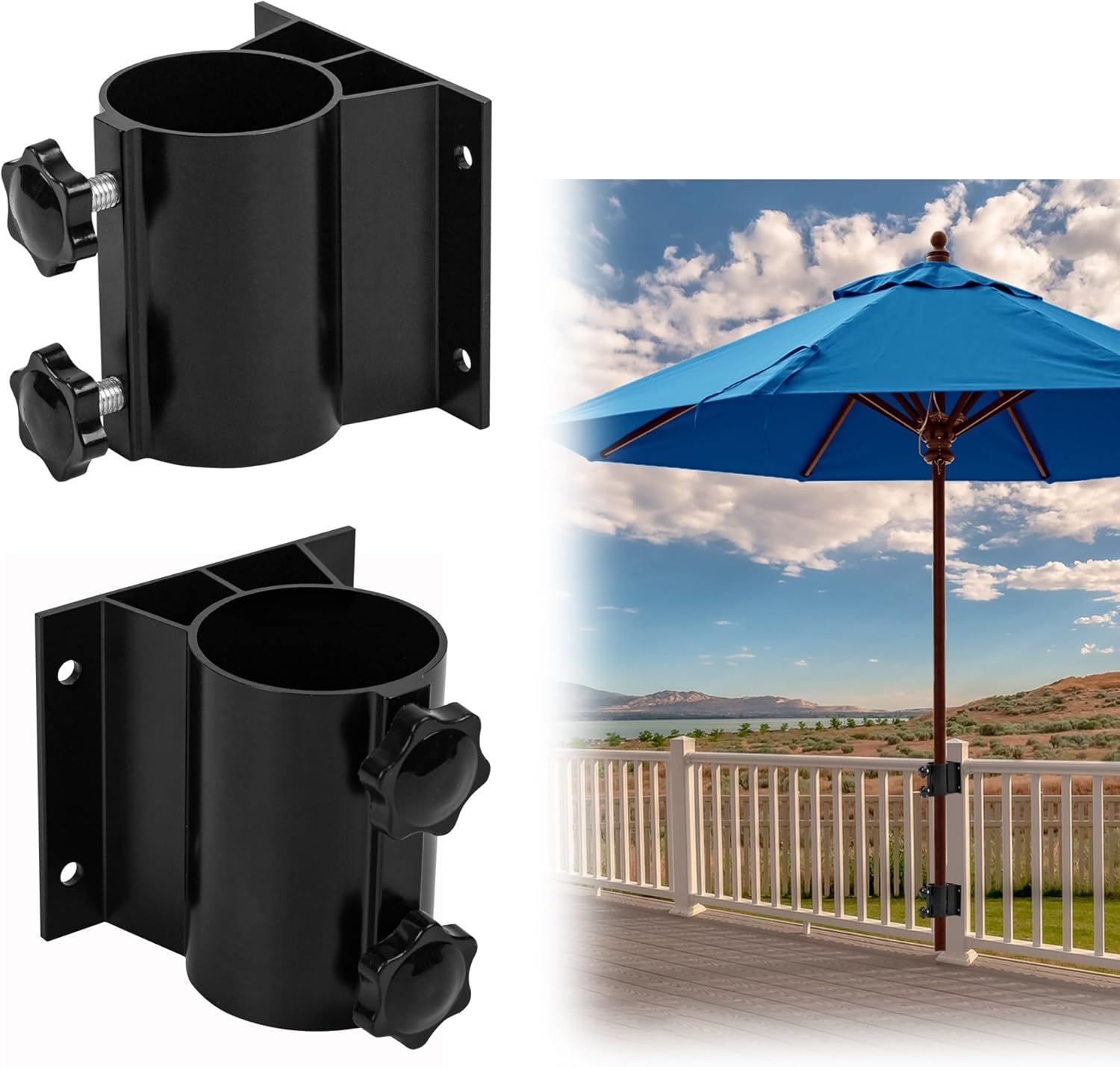 Amazon.com : YZZHAJ 2pcs Patio Umbrella Holders, Outdoor Umbrella Base ...