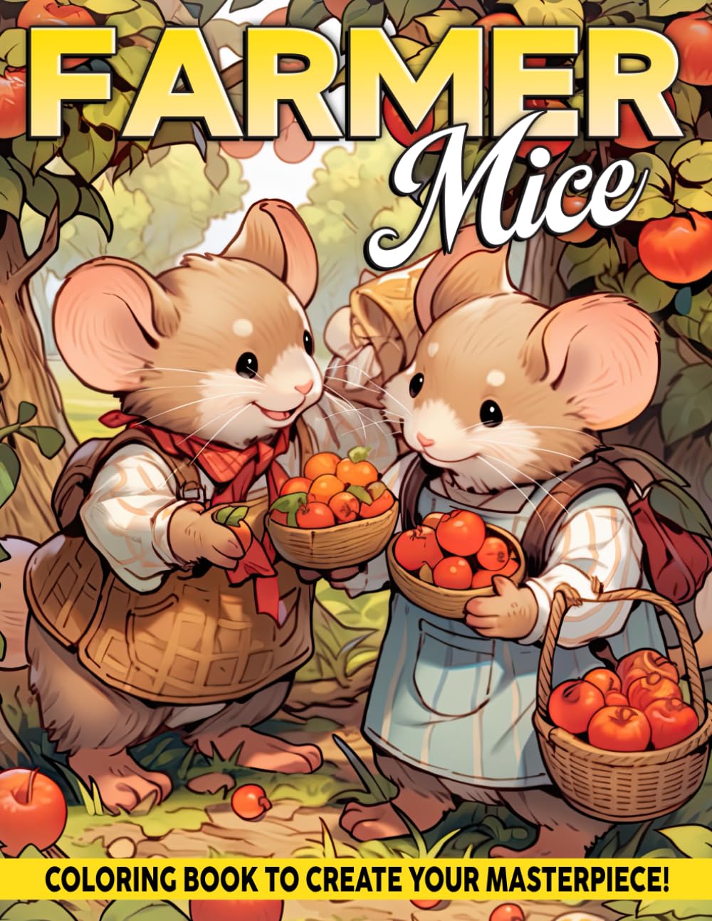Amazon.com: Farmer Mice Coloring Book: Cute Mouse Coloring Pages with ...