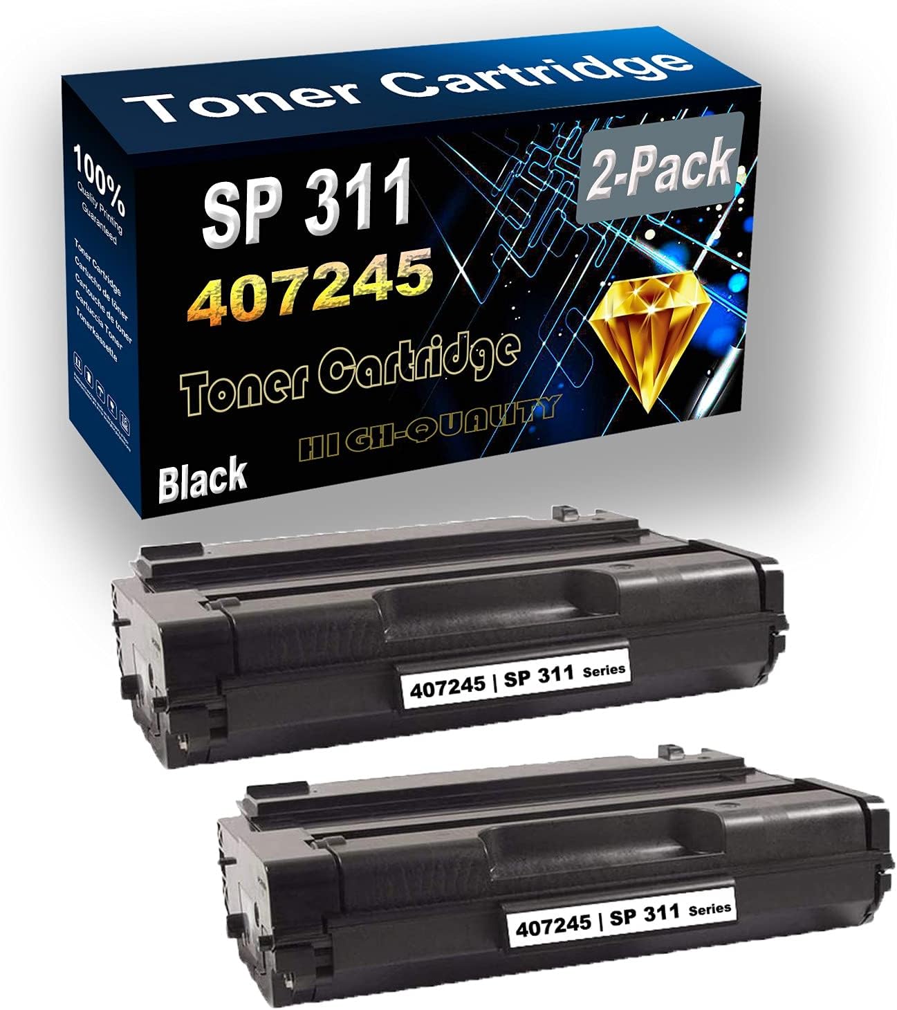 Amazon.com: Kolasels Remanufactured Toner Cartridge Replacement for Ricoh SP 311 | 407245 for ...