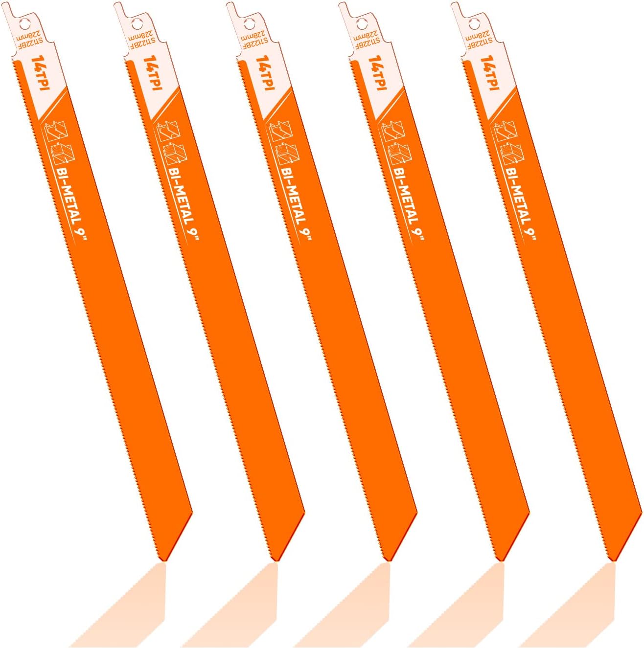 Lethend 18T Reciprocating Saw Blade Set, Air Saw Hacksaw Blades Tools ...