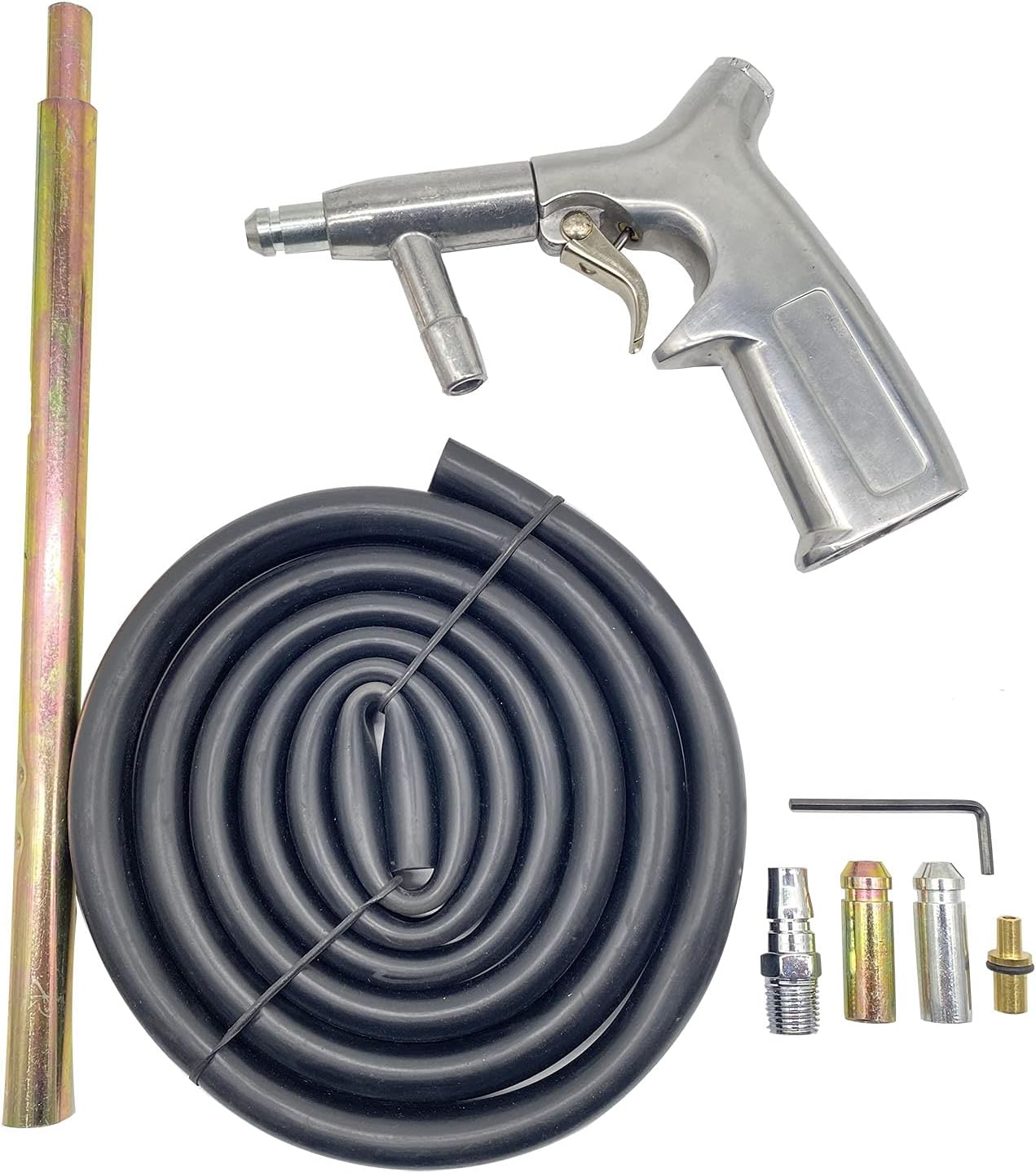 SHUNJIE Sandblaster Gun Kit Air Siphon Feed Sandblasting Gun with Tips ...