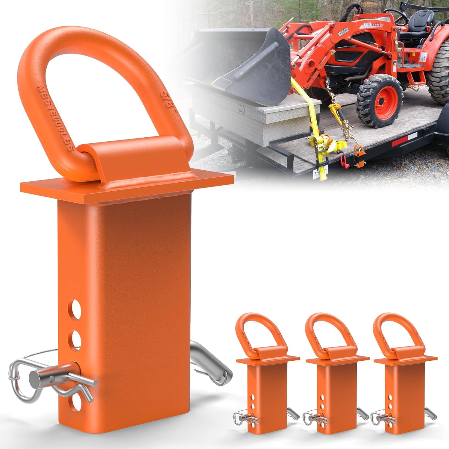 Amazon.com: 5/8” Stake Pocket Tie Down D Rings,Heavy Duty Trailer D ...