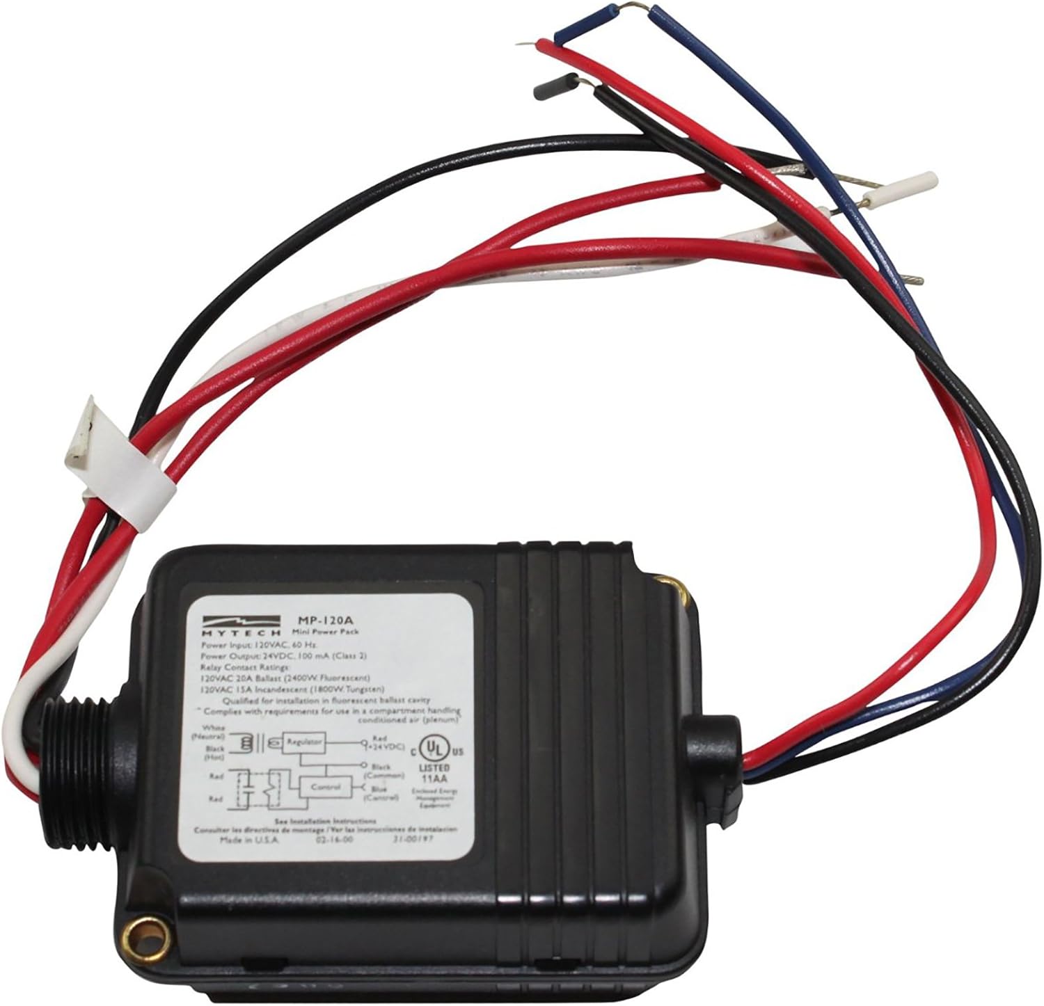 Mytech Hubbell Lighting Mp 120A Mini Power Pack Relay Contact 120 Vac ...