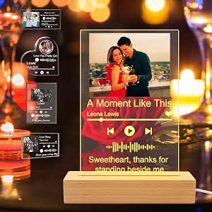 Amazon.com: Personalized Acrylic Song Custom Acrylic Album Cover with ...