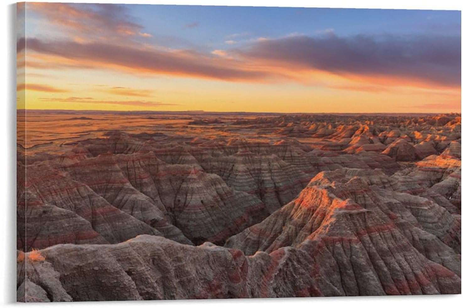 Amazon.com: BybiO Badlands National Park, South Dakota Wall Art Home ...