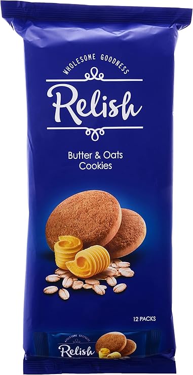 Nabil Biscuit Oats Nabil Flow Pack Relish Butter & Oat Cookies 12X 42Gm ...