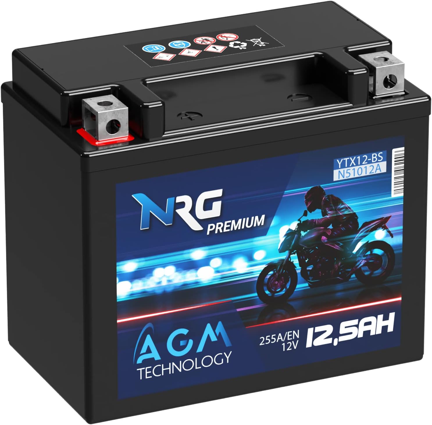 Motorradbatterie 12v 12ah