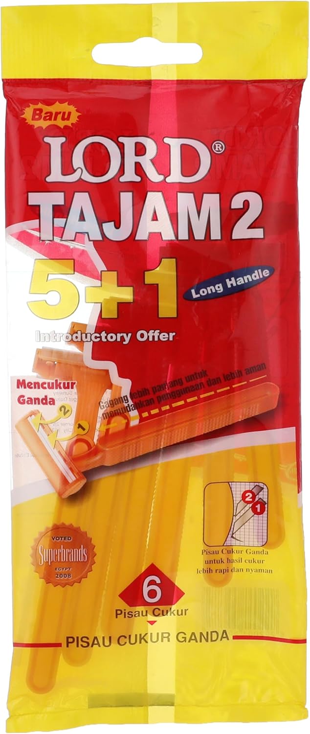 Lord tajam shaving razor set - yellow, 6 pieces: Buy Online at Best ...