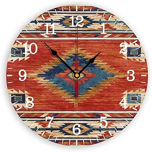 Amazon.com: 12inch Wall Clocks Native American Western Arrow Southwest ...